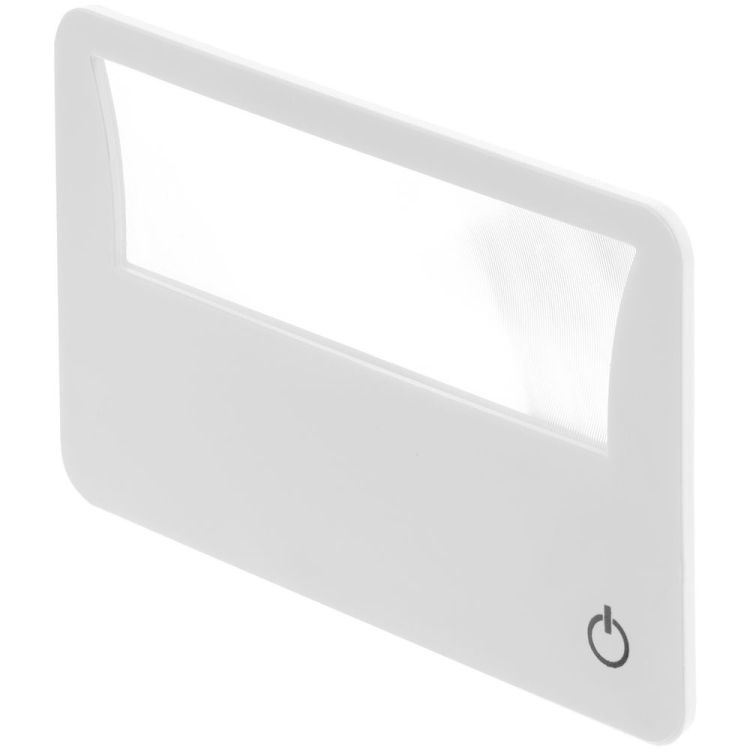 Лупа Visionary с подсветкой, белая с логотипом на заказ - оптом ...